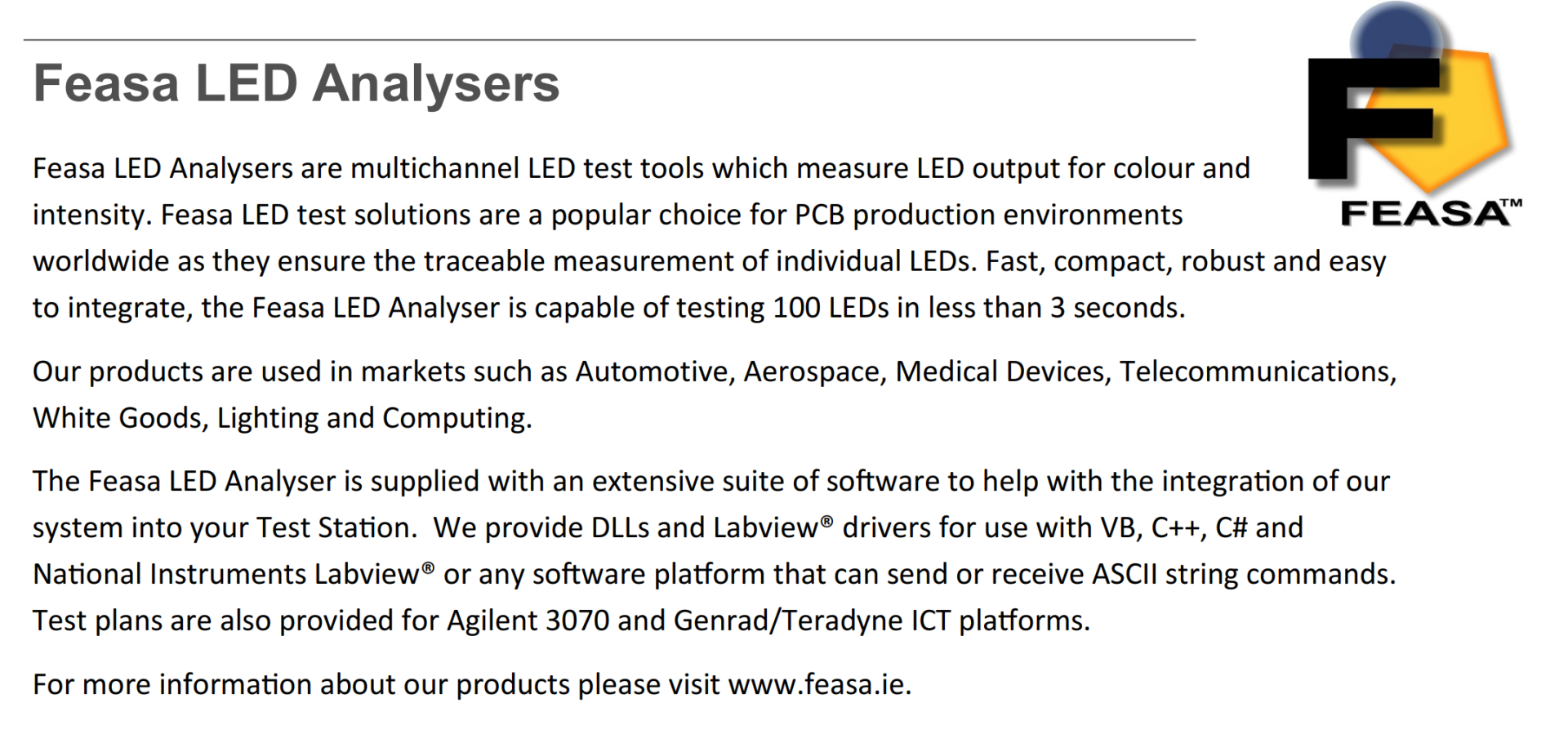 FEASA LED Analyzer Feasa 20F